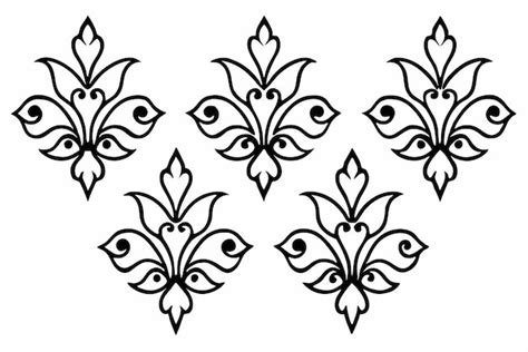 Premium Vector Damask Delight Pattern Line Art Inspirations