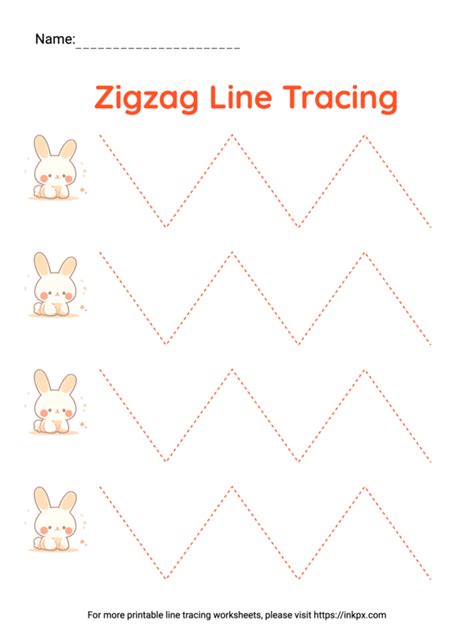 Free Printable Zigzag Line Tracing Worksheets In PDF PNG And