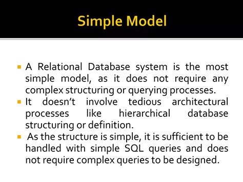 Advantages And Disadvantages Of Relational Databases Ppt