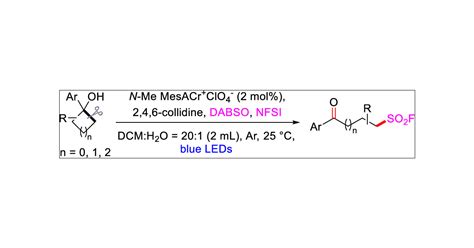Photocatalytic Cc Bond Cleavage And Fluorosulfonylation Of Strained
