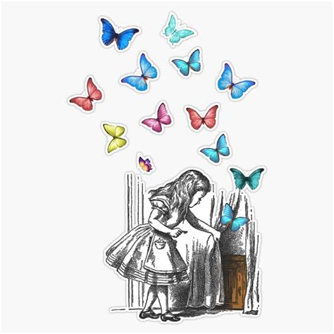 Alice In Wonderland Quote Bumper Sticker Vinyl Decal 5