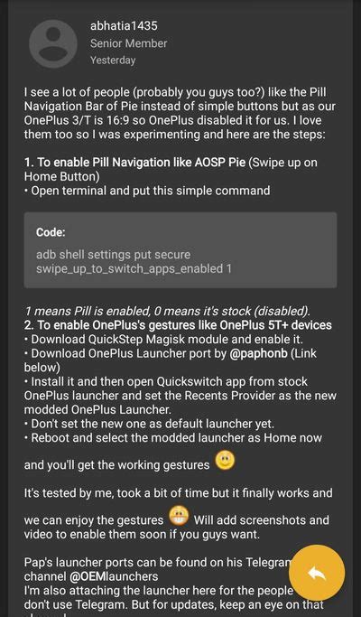 Oneplus T Android Pie Update May Not Bring Navigation Gestures