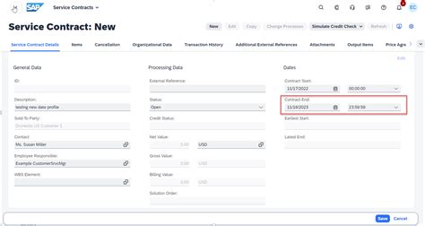 How To Use Date Management To Configure Service Co Sap Community