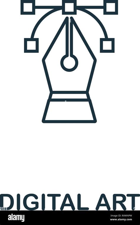 digital art icon thin outline style design from design ui and ux icons collection creative