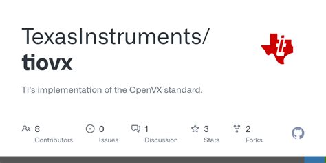 GitHub TexasInstruments Tiovx TI S Implementation Of The OpenVX Standard