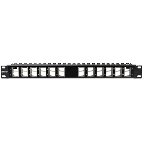 24 Port Blank Angled Keystone Shielded 1u Patch Panel Trendnet Trendnet Tc Kp24sa