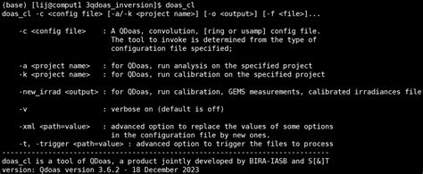 Problems With Doas Cl Running Tropomi Inversion QDOAS Atmospheric