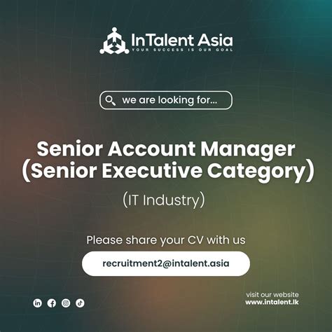 Intalent Asia On Linkedin Intalentasia Jobvacancy Hiring Manager