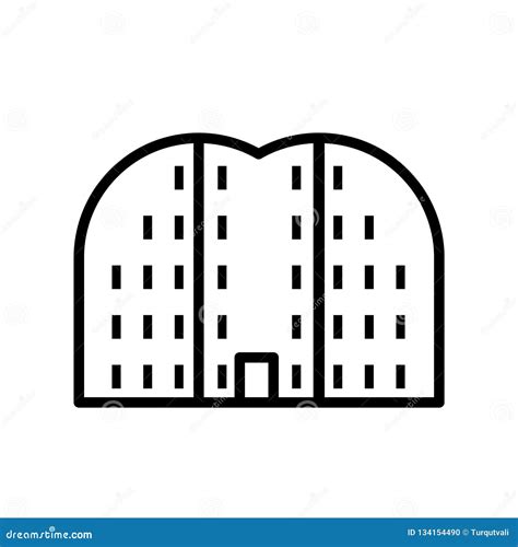 Buildings Icon Vector Isolated On White Background Buildings Sign