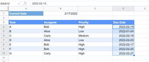How To Highlight Expiration And Due Dates In Google Sheets Sheetaki