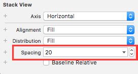 Ios Horizontal Spacing Between Imageview And Label In A Horizontal