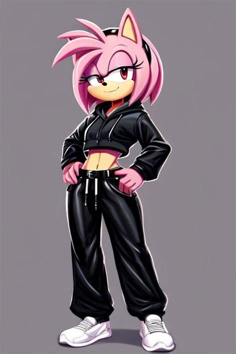 Amy Rose In Biker Look By Shantae340 On Deviantart