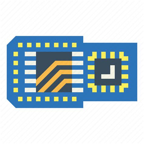 Board Chip Circuit Microchip Icon