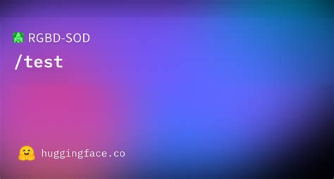 Rgbd Sod Test · Datasets At Hugging Face