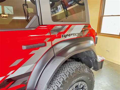 Code Orange Bronco Raptor With Xpel Ppf And Xpel Stealth On The Flares