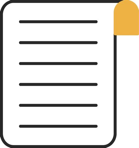 Document Skined Filled Icon Vector Art At Vecteezy