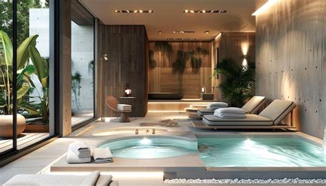A Modern Spa Center In A Beautiful Room Premium Ai Generated Image