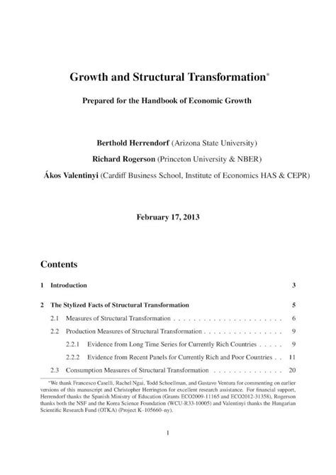 Pdf Growth And Structural Transformation Dokumen Tips