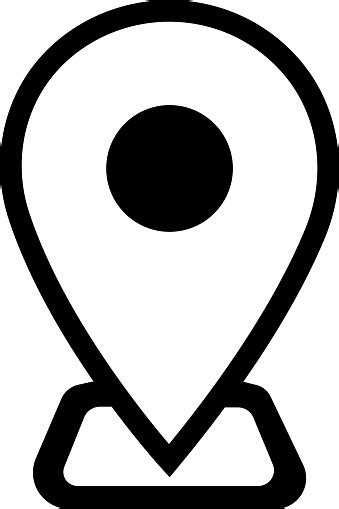 위치 핀 아이콘을 클릭합니다 지도 핀 배치 포인터입니다 투명한 배경에 편집 가능한 스톡이 있는 트렌디한 라인 스타일의 Gps 위치 기호 프리미엄 품질의 상징 모바일 앱 및