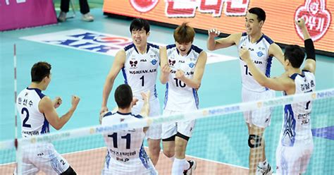 삼각편대 맹위 대한항공 한국전력 제압 3연승2위 점프