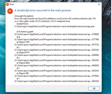 Electron Build Windows Exe Open Exe Error Issue Node Usb Node Usb GitHub