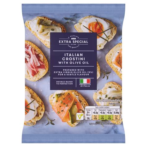 Asda Extra Special Italian Olive Oil Crostini Mcgrocer