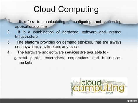 Cloud Computing Ppt
