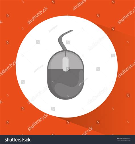 Mouse Inside Circle Design Stock Vector Royalty Free 495667585