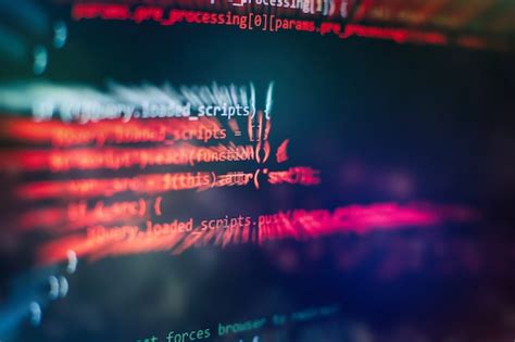 Execução De Dados Do Computador Programação Texto Do Script De