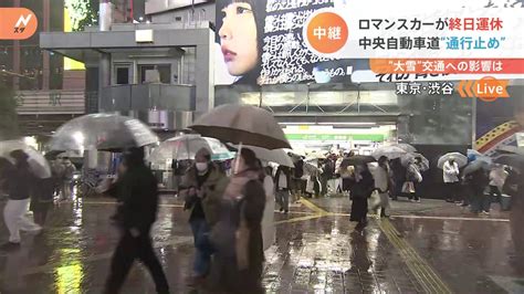 【首都圏・交通情報】jr、私鉄、中央自動車道、首都高、空の便 雪の影響まとめ 10日18時現在 Tbs News Dig
