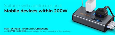 Vantro Power Inverter Laptop Charger With Usb A Max C Type Wpd Smart Usb Ports