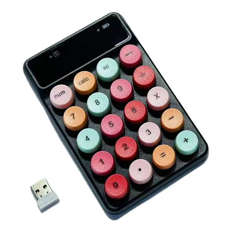 Mini Teclado Numérico De 20 Teclas Teclado Numérico Portátil Para