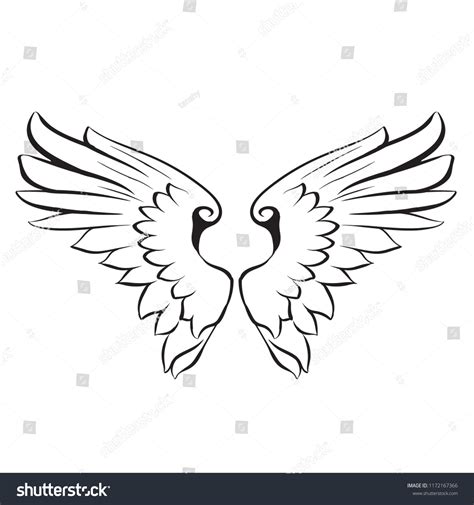Wings Logo Vector Illustration Stock Vector Royalty Free