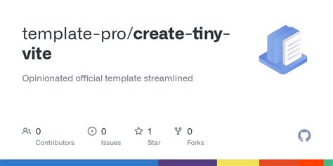 Github Template Procreate Tiny Vite Opinionated Official Template