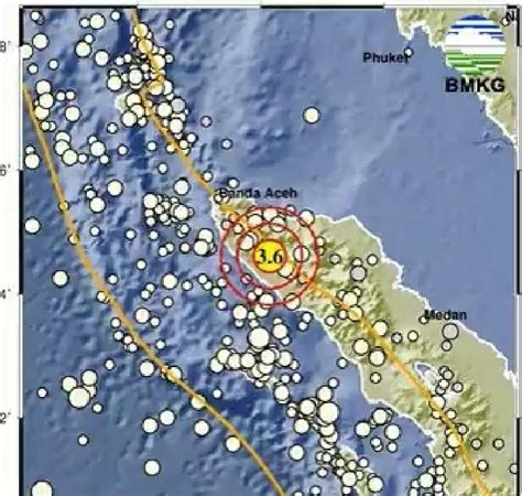 Hari Ini Gempa Bumi Berkekuatan 3 6 M Guncang Kab Pidie Jaya Aceh