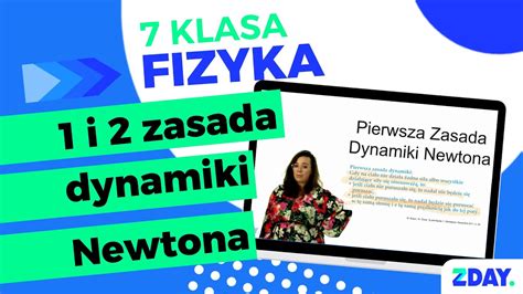 Pierwsza I Druga Zasada Dynamiki Newtona Fizyka 7 Klasa YouTube