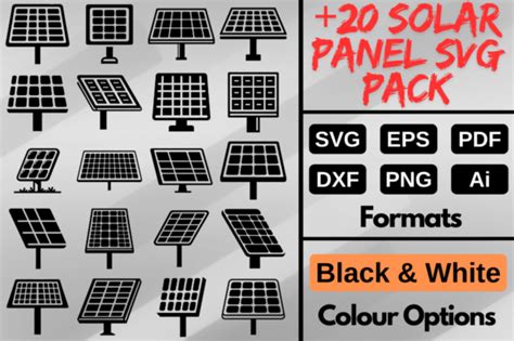 Solar Panel Svg Bundle Pack Renewable Graphic By Artful Assetsy
