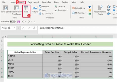 How To Make A Row Header In Excel Easy Ways ExcelDemy