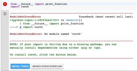 Modulenotfounderror Resolving No Module Named Torch In Python