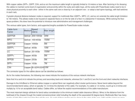 Cabling And Networking Dell Powerscale Considerations And Best