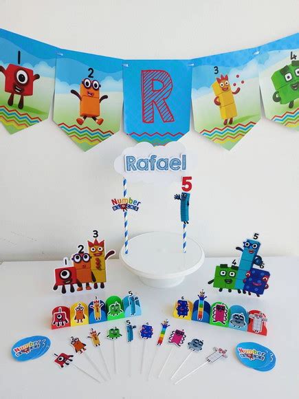 Kit Festa Em Casa Number Blocks Elo7 Produtos Especiais