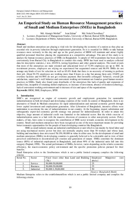Pdf An Empirical Study On Human Resource Management Practices Of