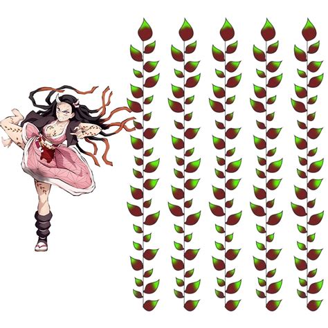 Demon Slayer Nezuko Kamado Cosplay Tattoo Stickers Anime Accurate