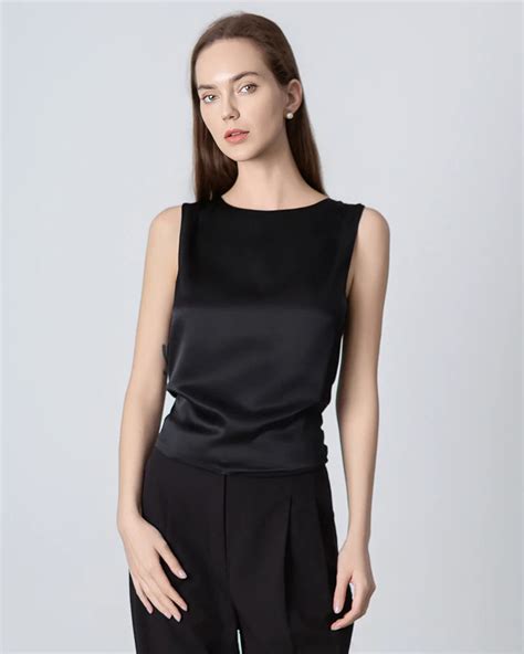 Daisysilk Silk Sleeveless Top Tie Back Silk Backless Tie Top