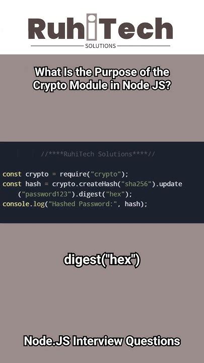 node js crypto module in node js nodejsinterviewquestions
