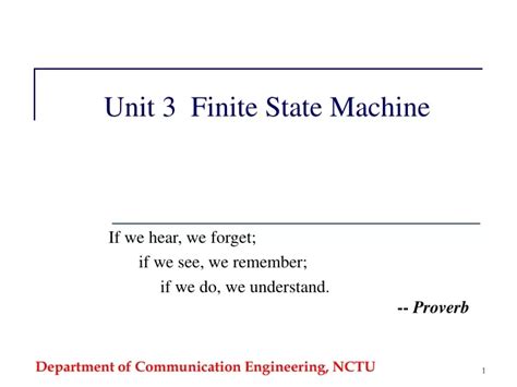 Ppt Finite State Machines At Nctu Communication Engineering Powerpoint Presentation Id