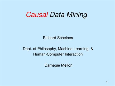 Ppt Causal Data Mining Powerpoint Presentation Free Download Id
