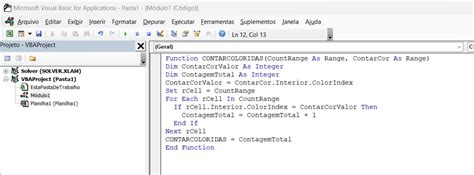 Código VBA para contrar células coloridas no Excel Excel Easy