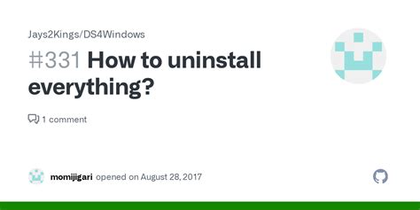 how to uninstall everything · issue 331 · jays2kings ds4windows · github