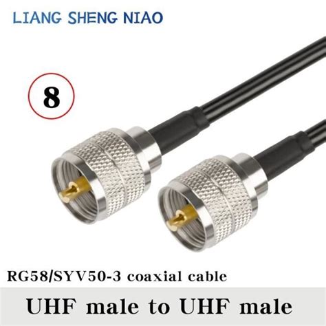 Fiche mâle BNC vers UHF PL connecteur femelle SO vers BNC mâle criAJRG borne de câble